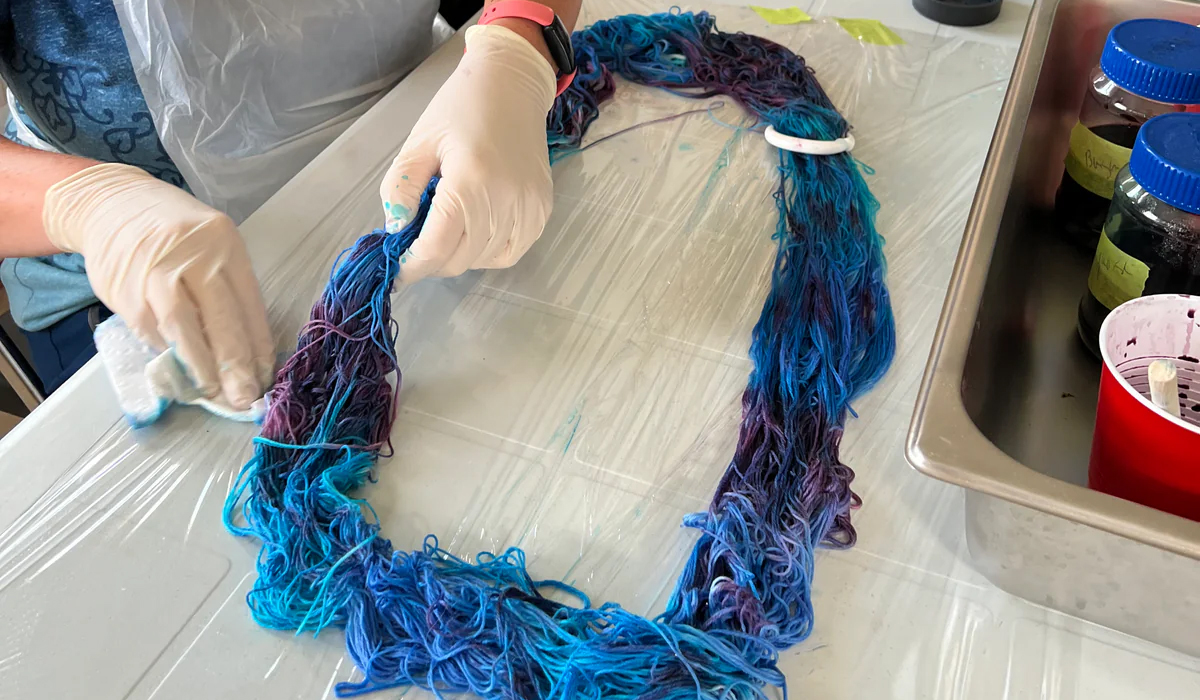 Hand-Dyeing & Behind the Scenes Farm Tour – Janet Ogilvie - PEI Fibre ...